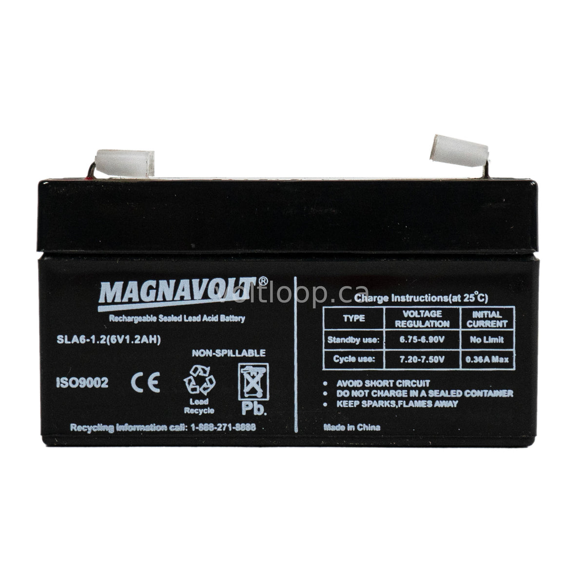 Magnavolt SLA6-1.2 6V 1.2Ah Sealed Lead Acid SLA Battery – Voltloop Battery Store