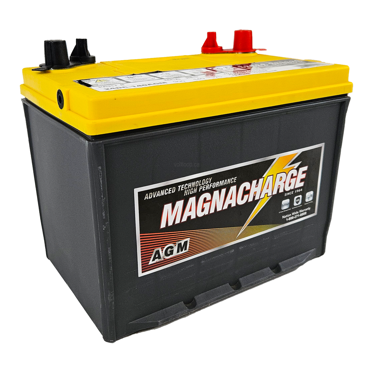 Magnacharge 24DC-140AGM 12V Dual Purpose AGM Battery – Voltloop Canada