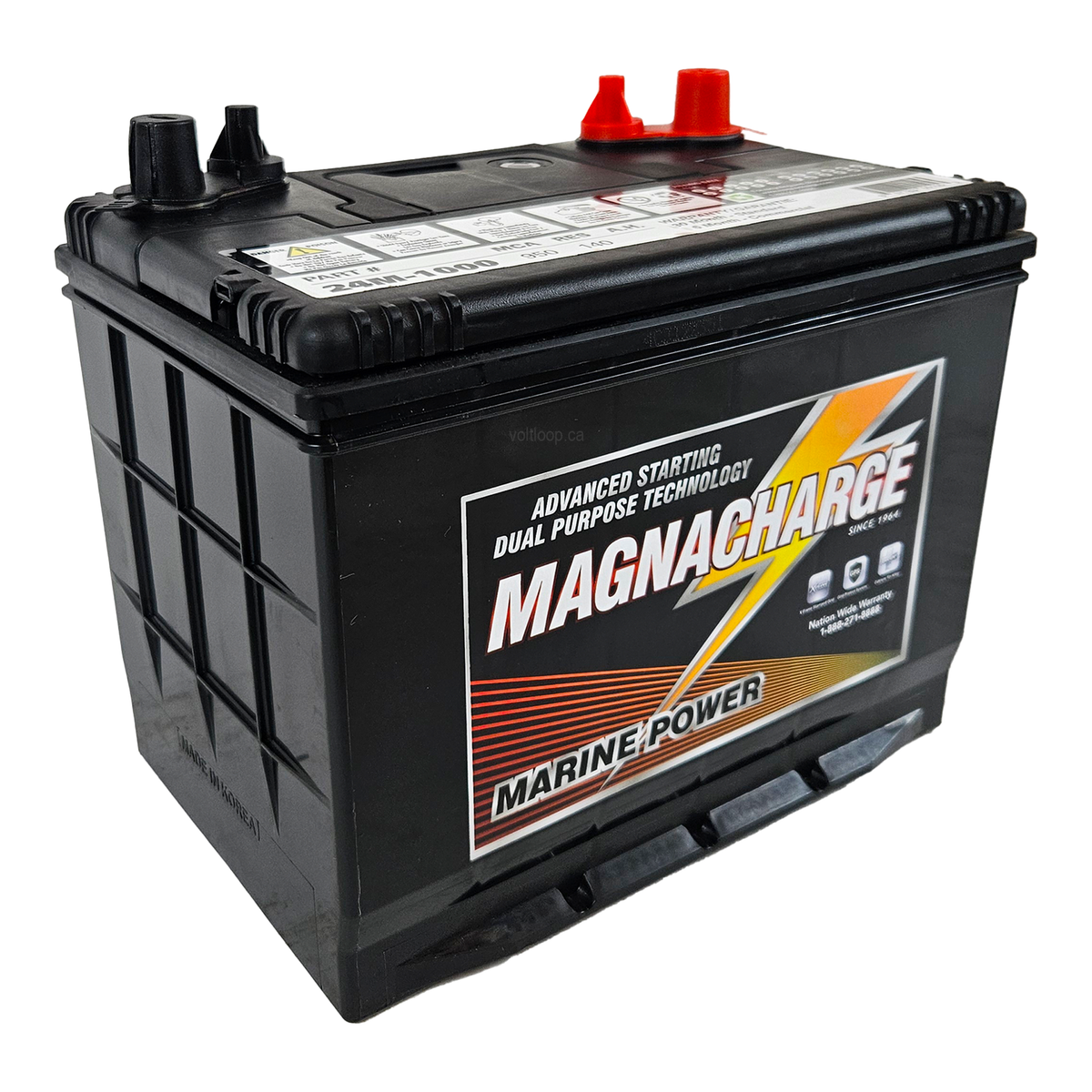 Magnacharge 24M-1000 12V Dual Purpose Marine & RV Battery – Voltloop Canada