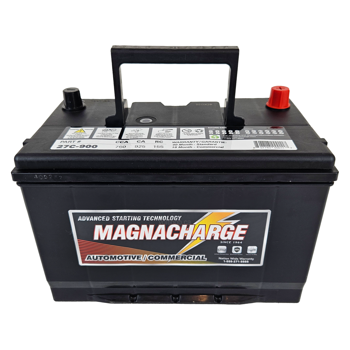 Magnacharge 27C-900 12V Car Battery | Group 27 – Voltloop Canada