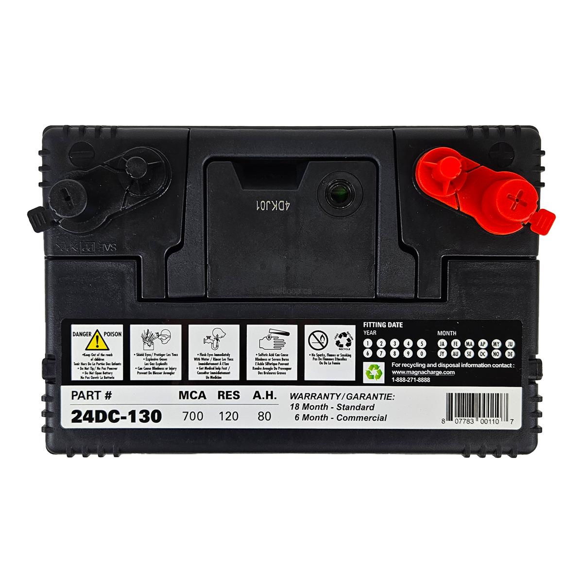 Magnacharge 24DC-130 12V Dual Purpose Group 24 Battery – Voltloop Canada