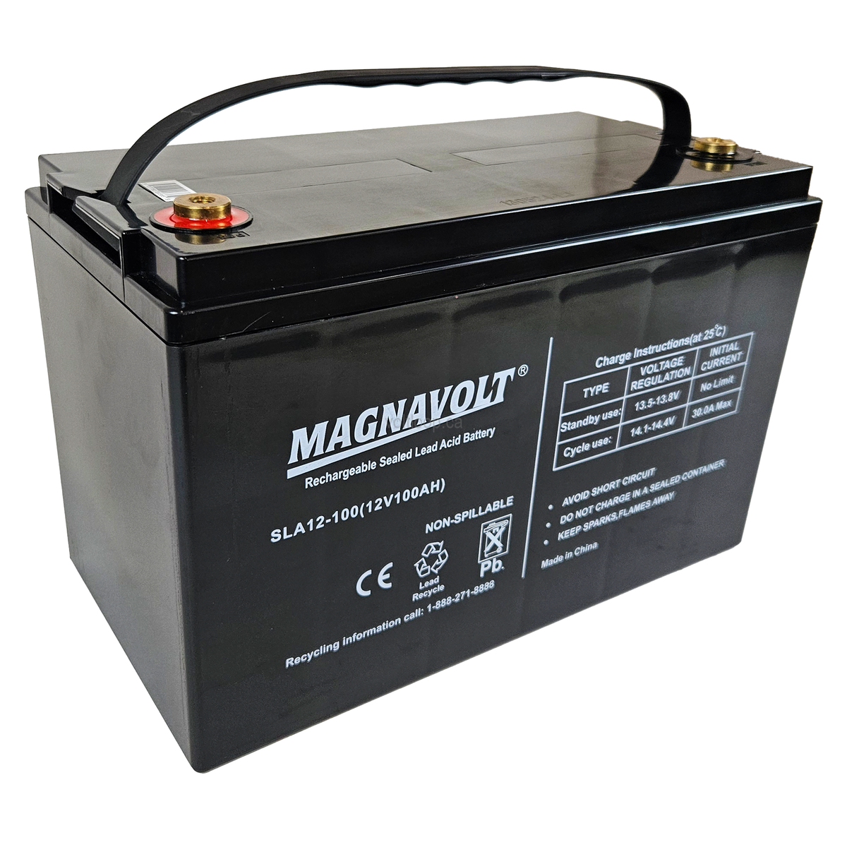 Magnavolt SLA12-100 12V 100 Ah Sealed Lead Acid Battery – Voltloop ...