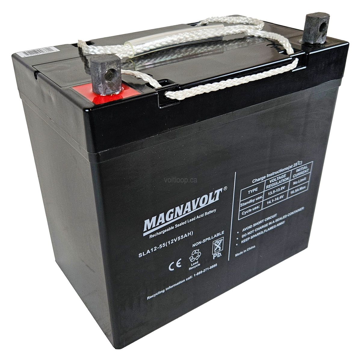 Magnavolt SLA12-55 12V 55Ah Sealed Lead Acid SLA Battery – Voltloop ...