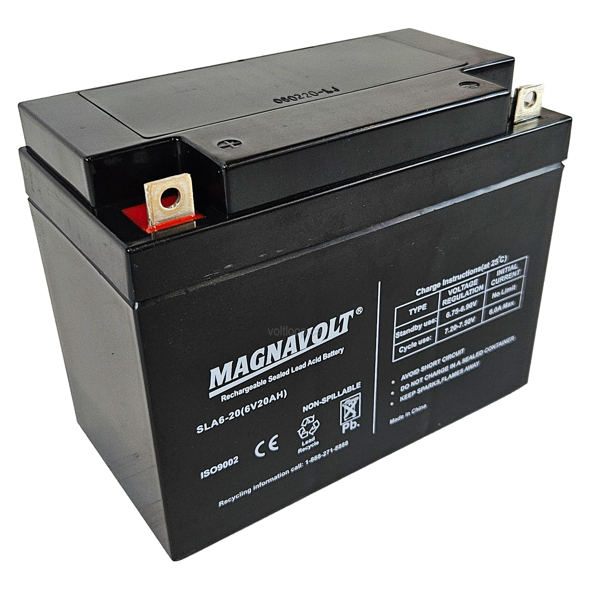 Magnavolt SLA6-20 6V 20 Ah Sealed Lead Acid SLA Battery – Voltloop ...