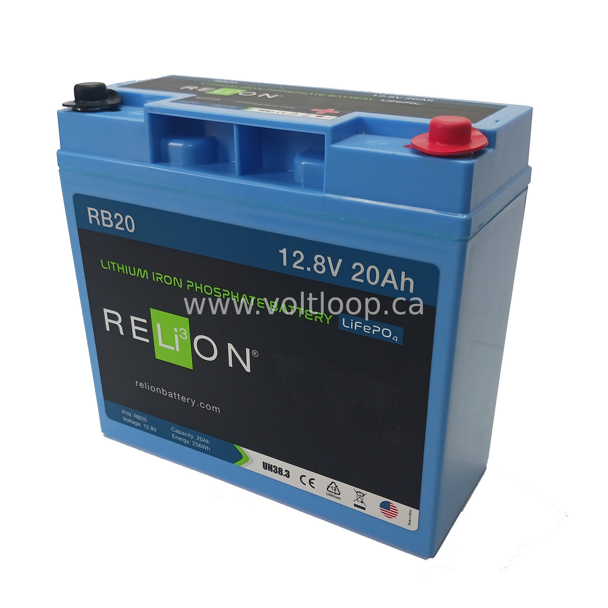 Relion RB20 12V LiFePO4 Lithium 20Ah Deep Cycle Battery – Voltloop Battery Store