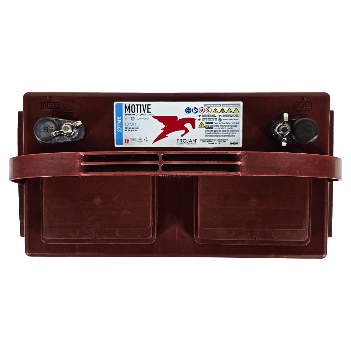 Trojan 27TMX 12V Deep Cycle Flooded Battery | Group 27 – Voltloop Canada