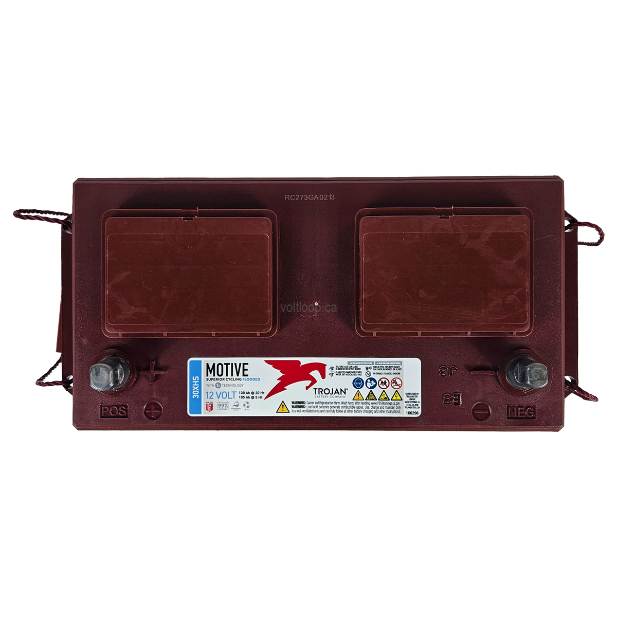 Trojan 30XHS 12V Deep Cycle Flooded Battery | Group 30H – Voltloop Canada