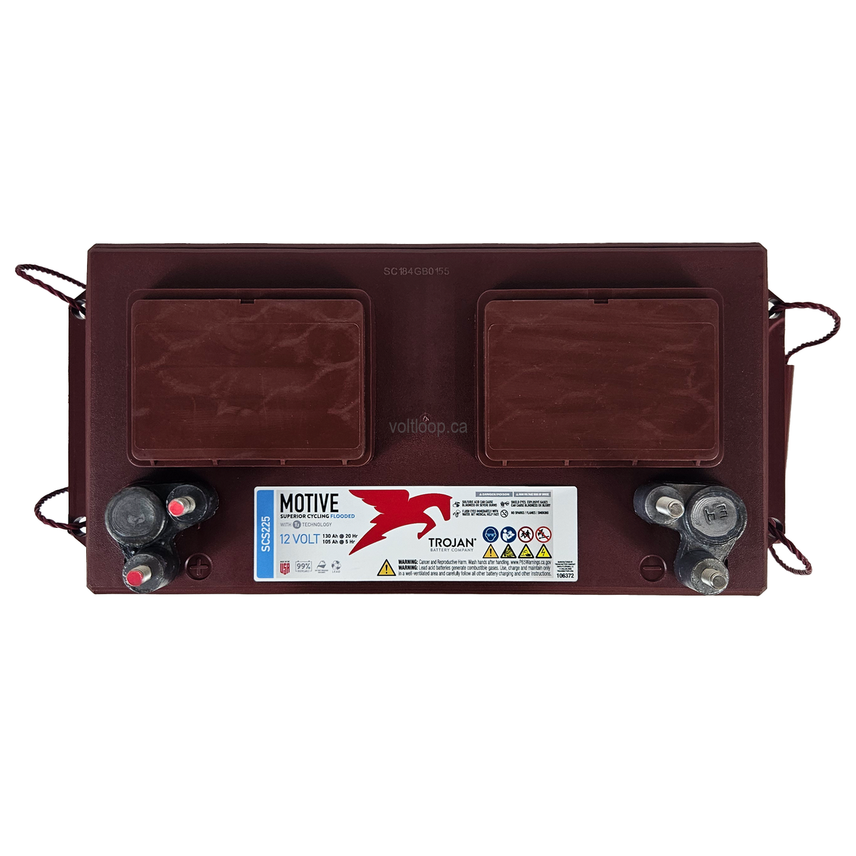 Trojan SCS225 12V Marine & RV Flooded Battery | 665 CCA – Voltloop ...