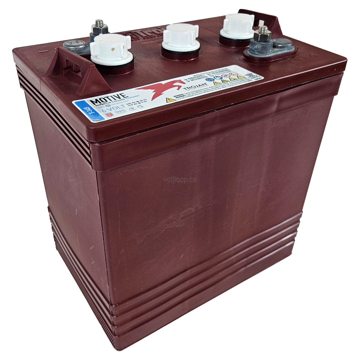 Trojan T-145 6V Deep Cycle Flooded Battery | Group GC2H – Voltloop ...