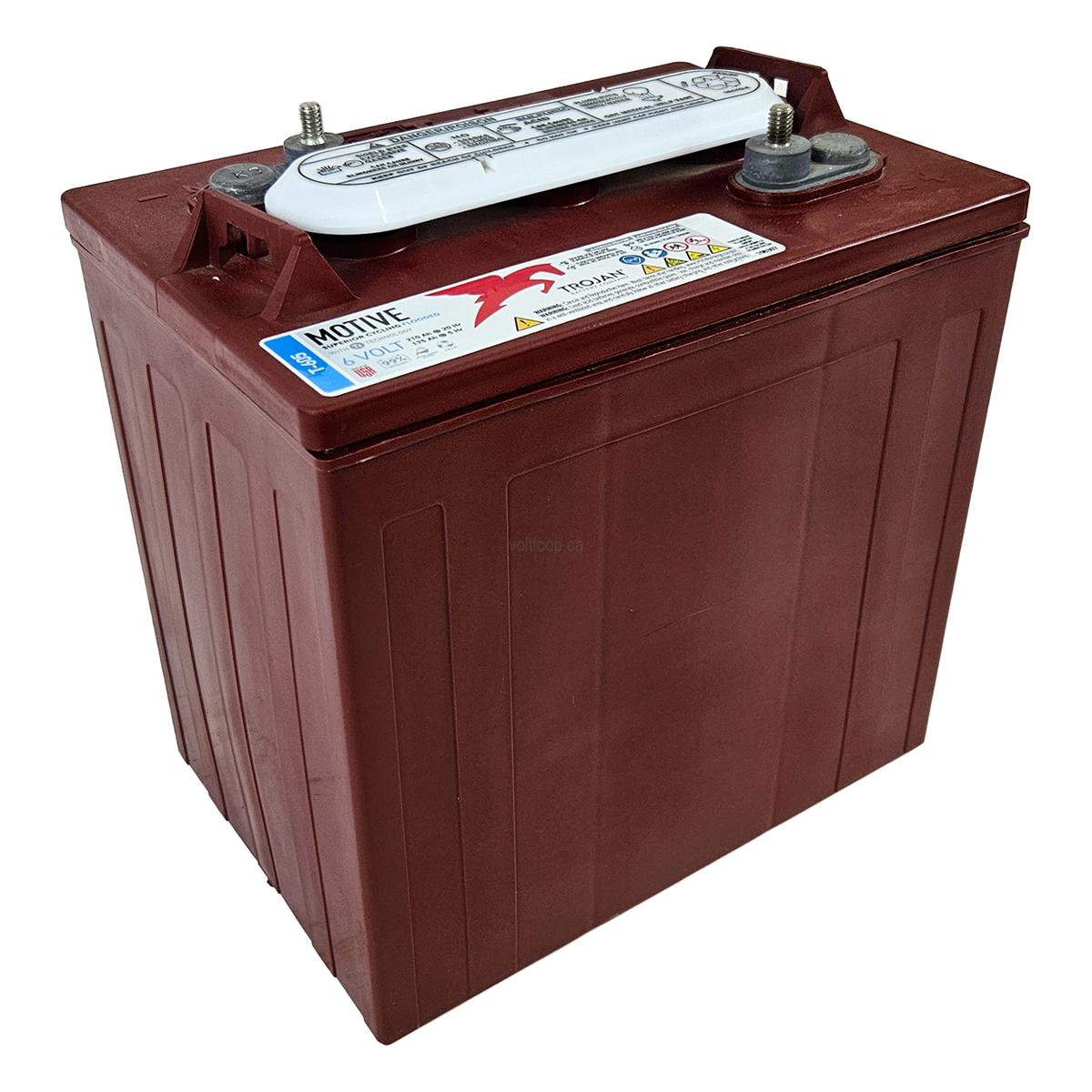 Trojan T-605 6V Deep Cycle Flooded Battery | Group GC2 – Voltloop ...
