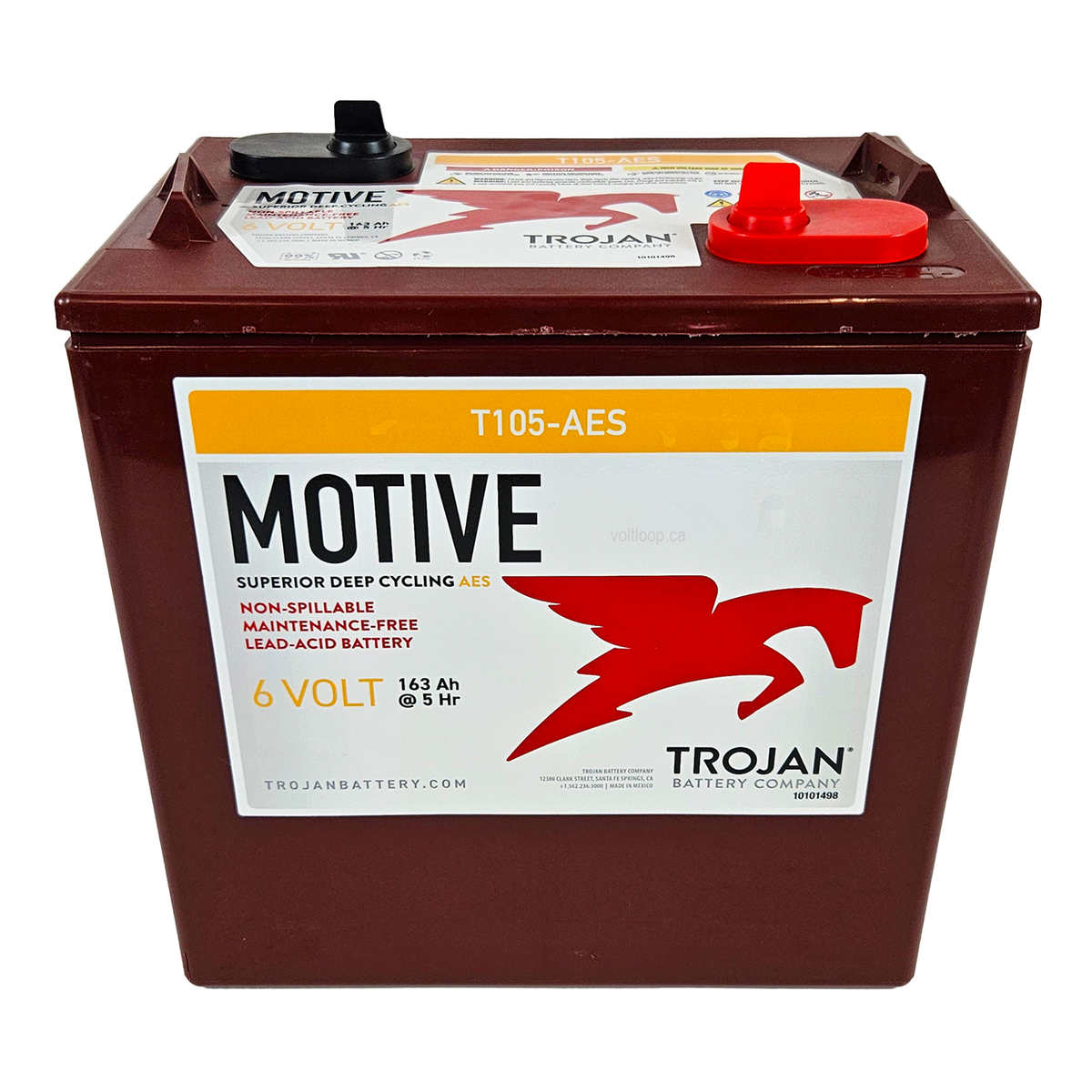 Trojan T105-AES 6V Deep Cycle AGM Battery – Voltloop Battery Store