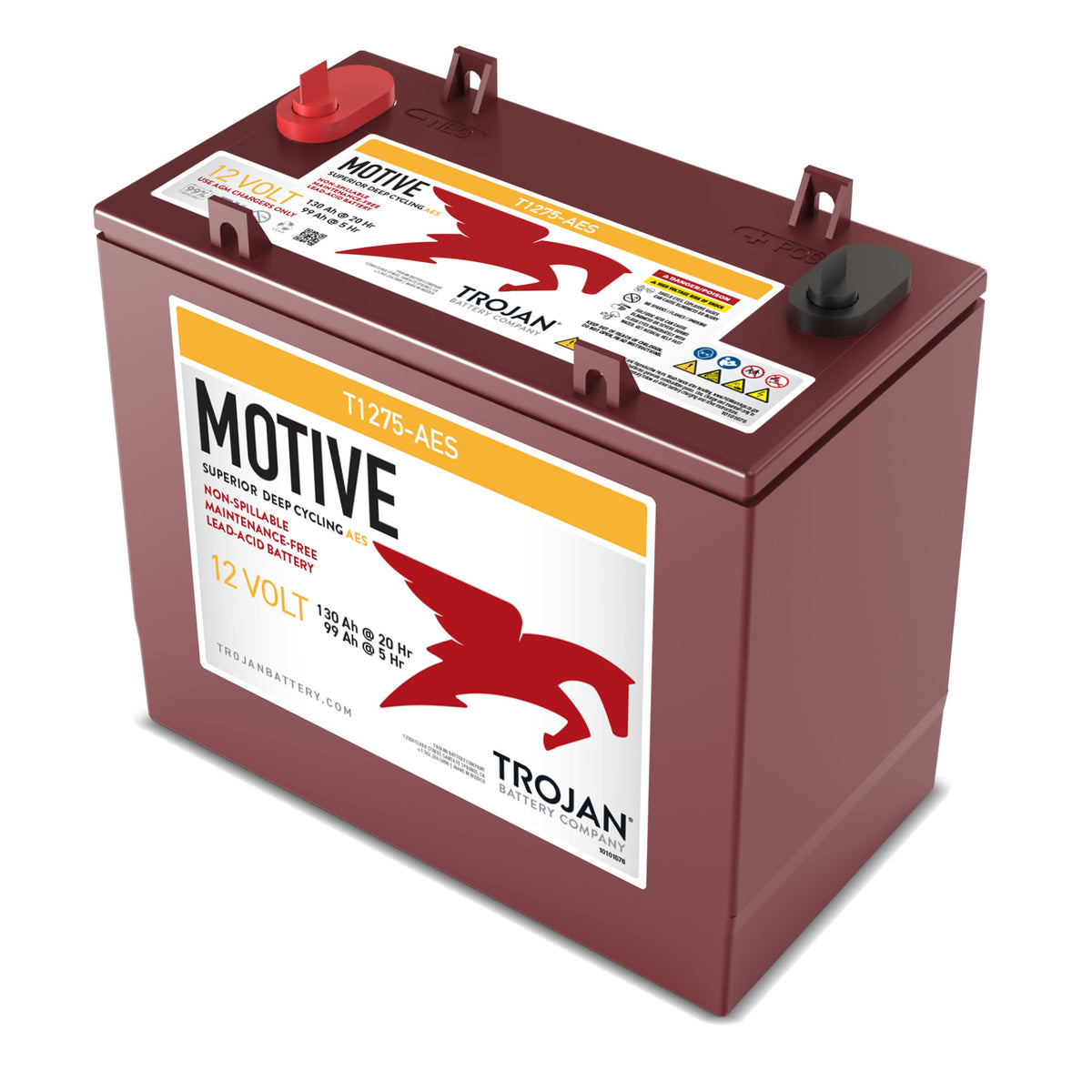 Trojan T1275-AES 12V Deep Cycle AGM Battery – Voltloop Canada