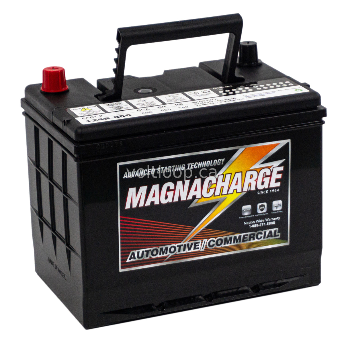Magnacharge 124R-850 12V Car Battery | Group 124R – Voltloop Battery Store