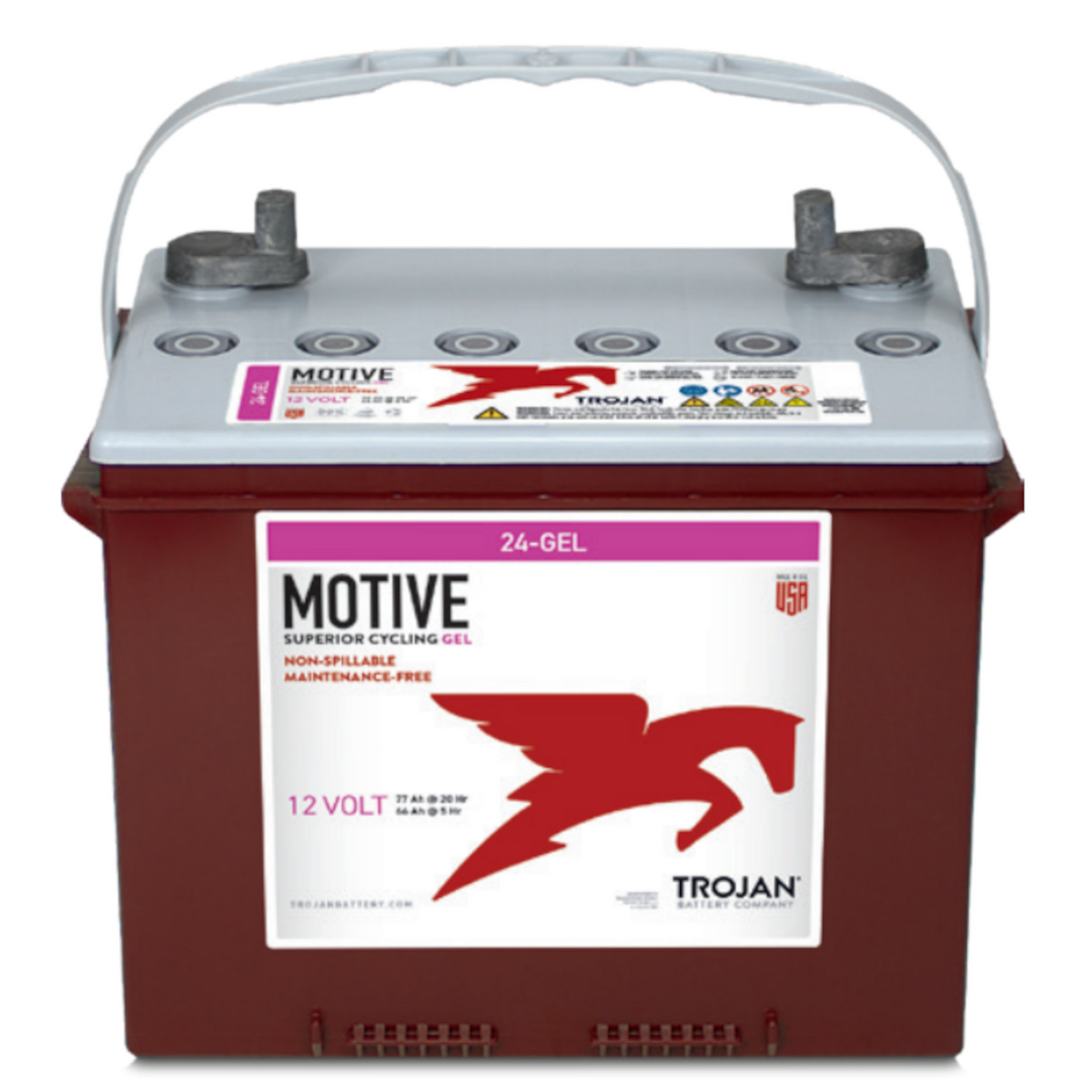 Trojan 24-GEL 12V Deep-Cycle GEL Battery | Group 24 – Voltloop Battery ...