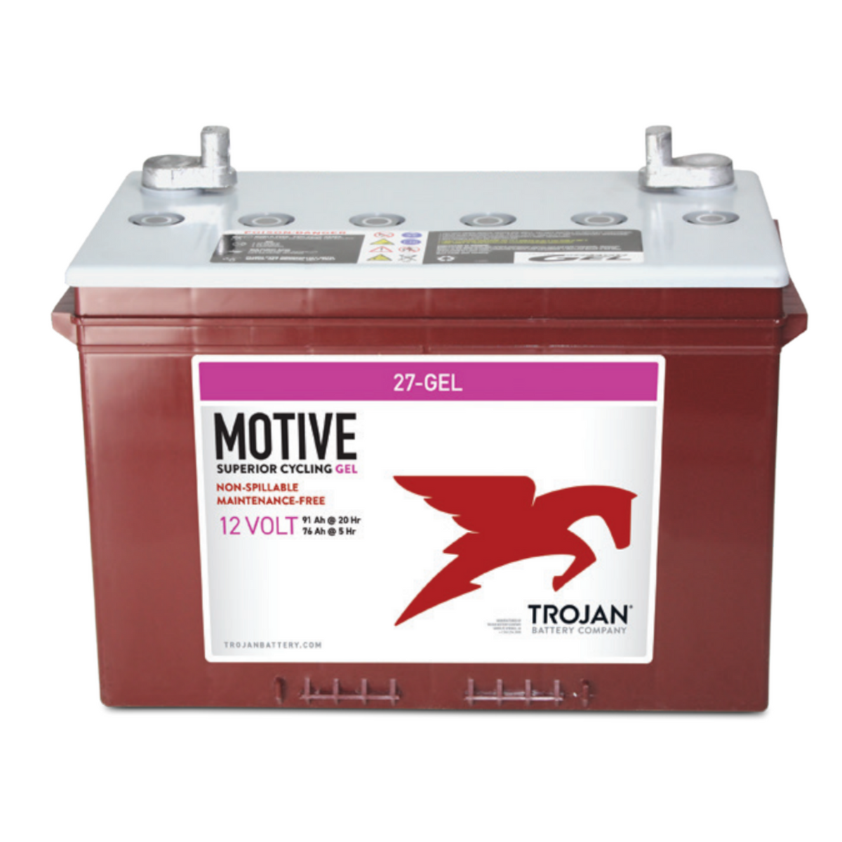 Trojan 27-GEL 12V Deep-Cycle GEL Battery | Group 27 – Voltloop Battery ...