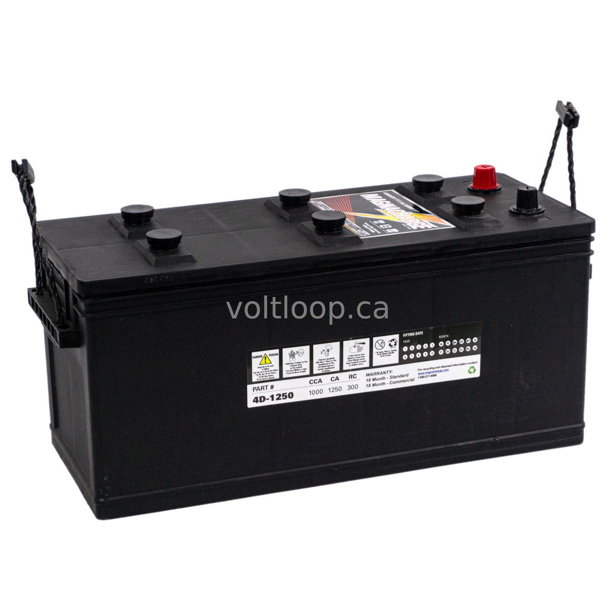 Magnacharge 4D-1250 12V Truck & Commercial Battery – Voltloop Battery Store