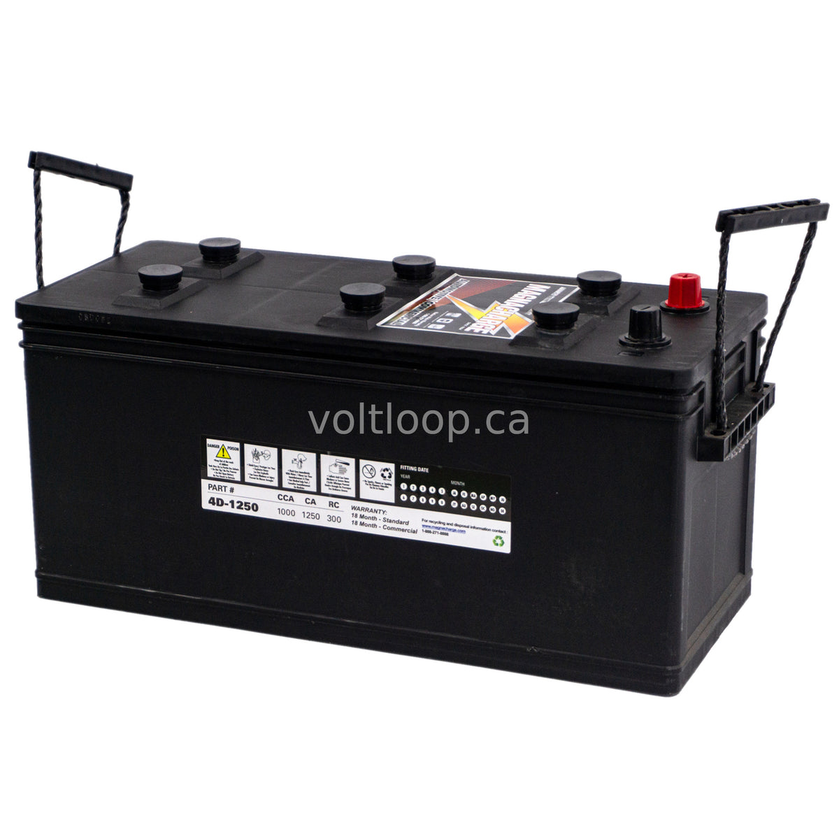 Magnacharge 4D-1250 12V Truck & Commercial Battery – Voltloop Battery Store