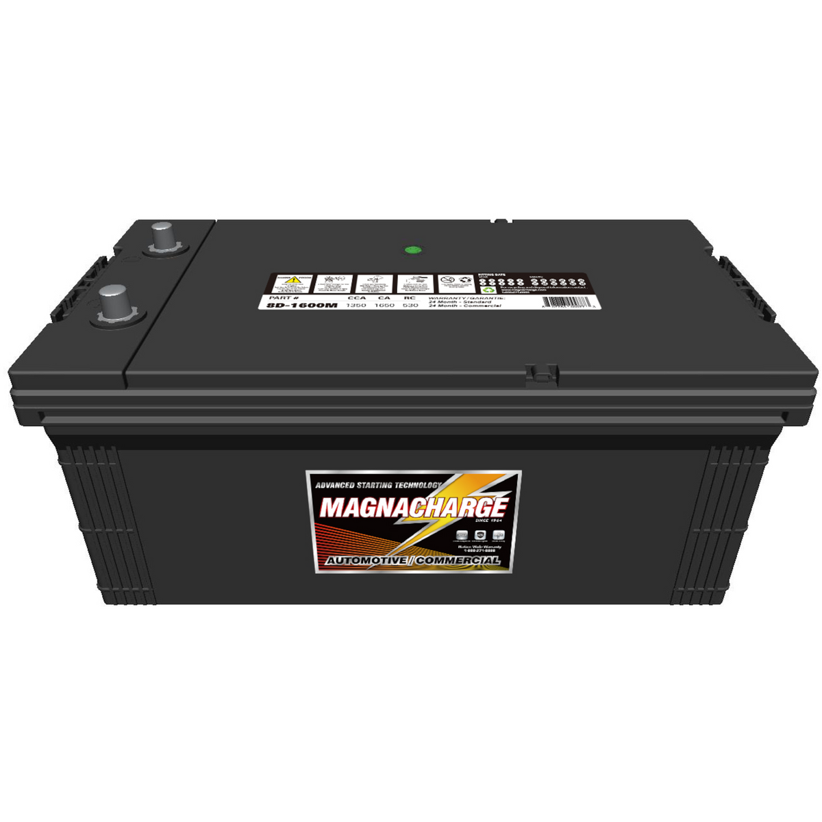 Magnacharge 8D-1600M 12V Truck & Commercial Battery – Voltloop Battery ...