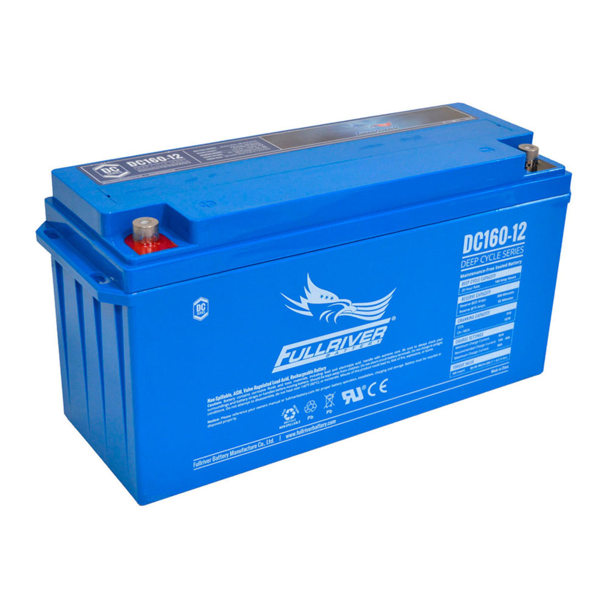 Fullriver DC160-12 12V Deep Cycle AGM Battery | 160AH – Voltloop ...