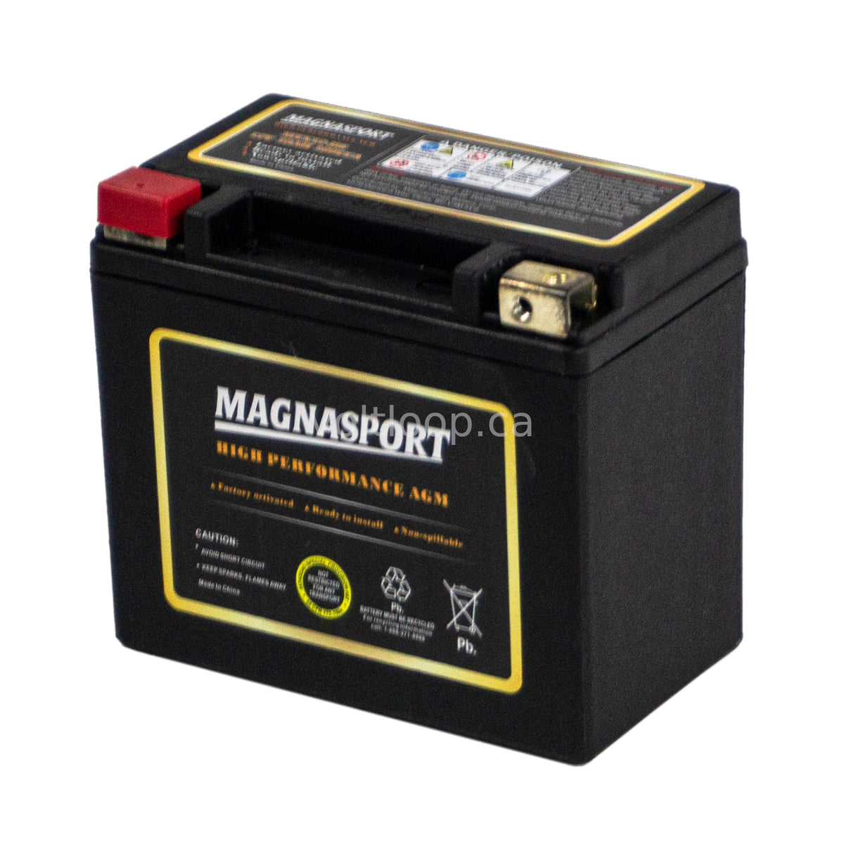 Magnasport MTX12-BS 12V Factory Activated AGM Battery – Voltloop ...