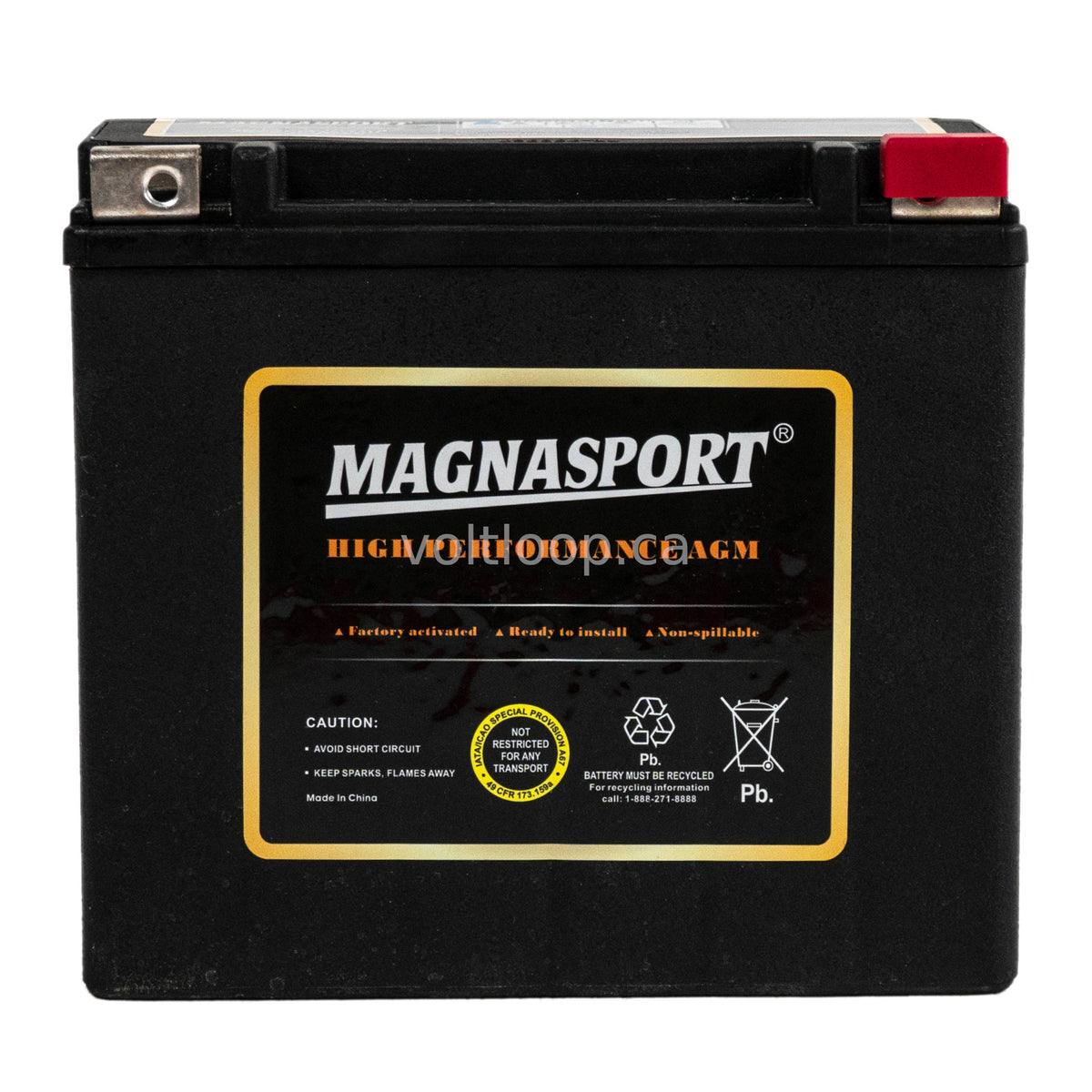 Magnasport MTX16LB-BS 12V Factory Activated AGM Battery – Voltloop ...