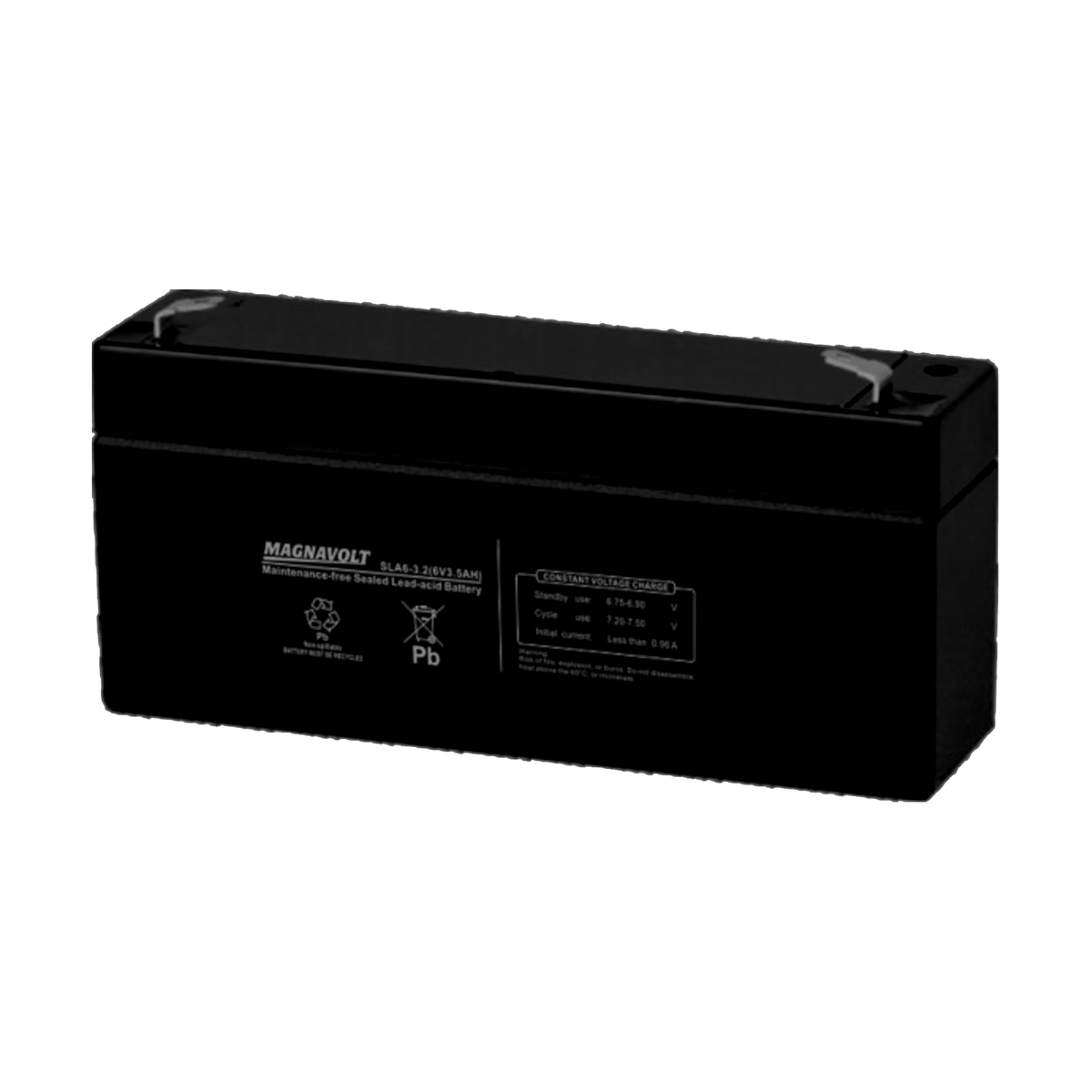 Magnavolt SLA6-3.2 6V 3.2Ah Sealed Lead Acid SLA Battery – Voltloop Canada