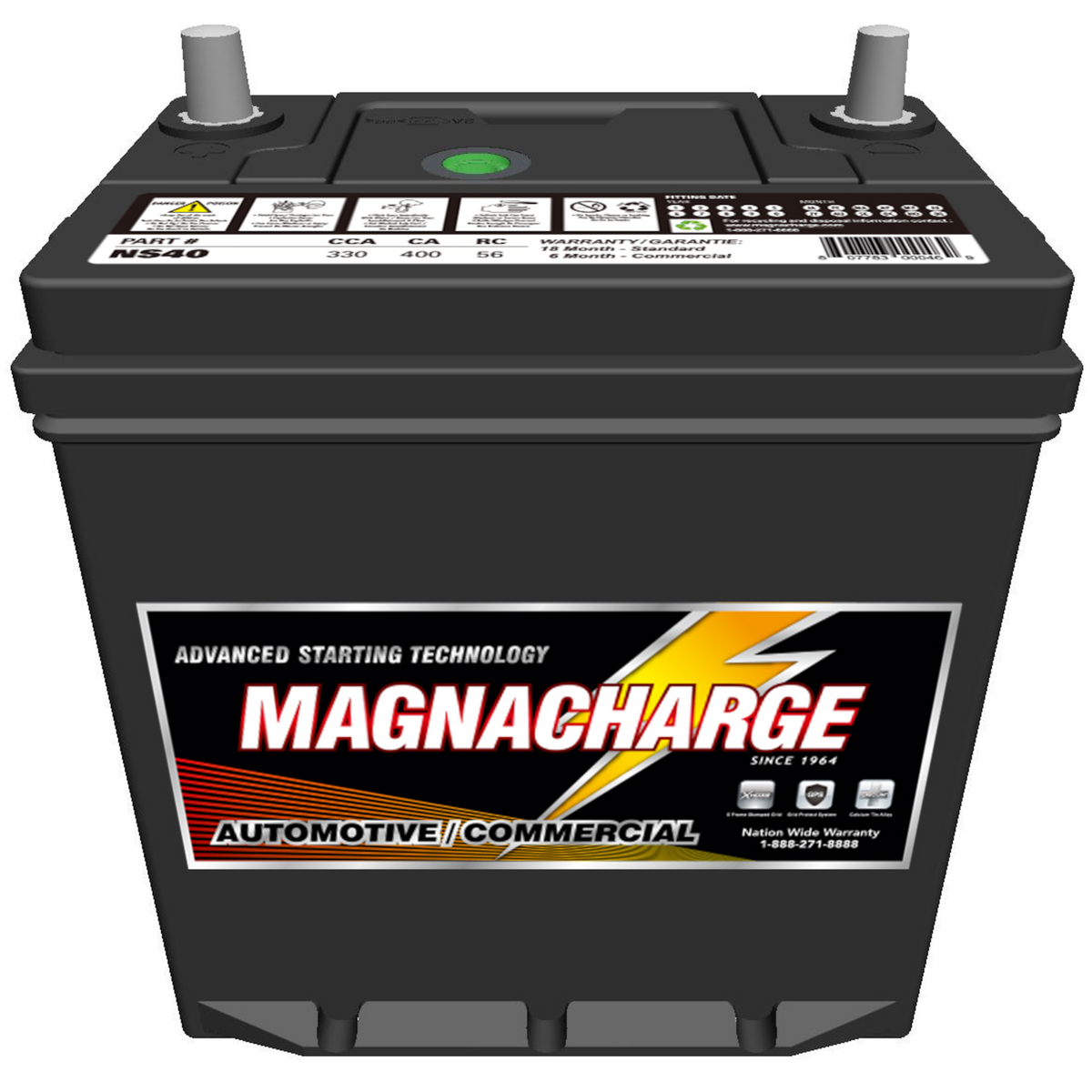 Magnacharge NS40 12V Car Battery | 400 CCA – Voltloop Battery Store