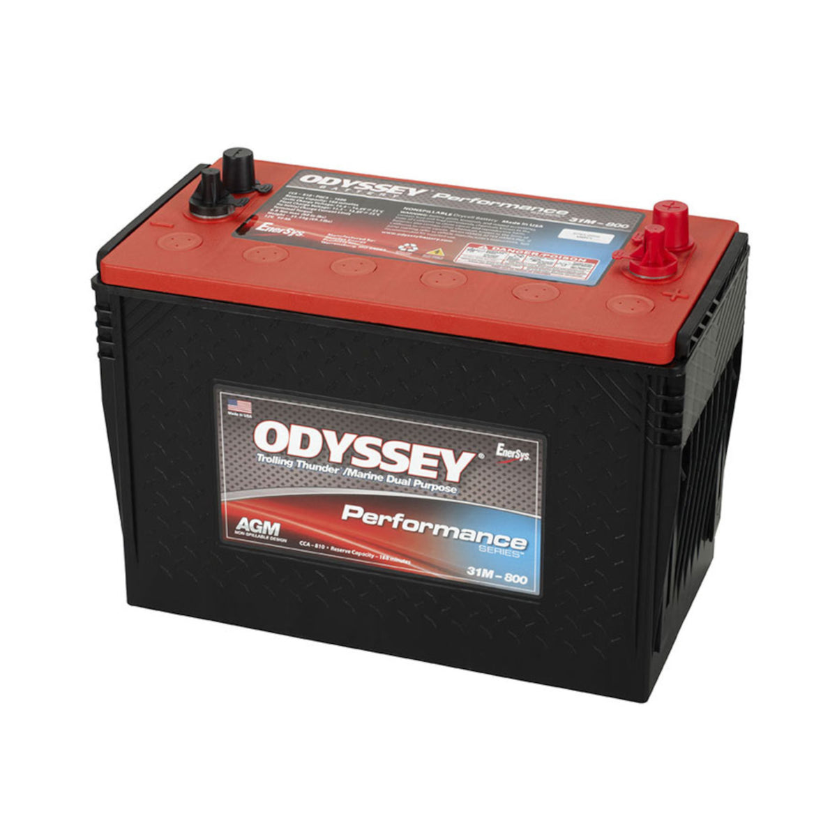 Odyssey ODP-AGM31M 12V AGM Marine Battery | Group 31 – Voltloop Battery ...