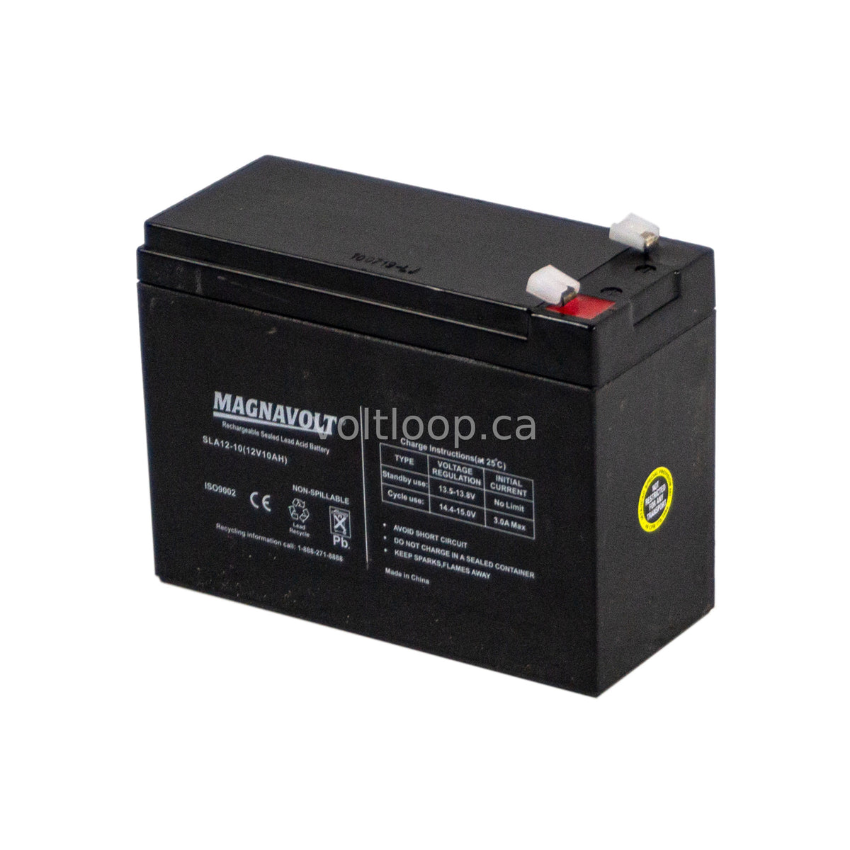 Magnavolt SLA12-10 12V 10Ah Sealed Lead Acid SLA Battery – Voltloop Canada