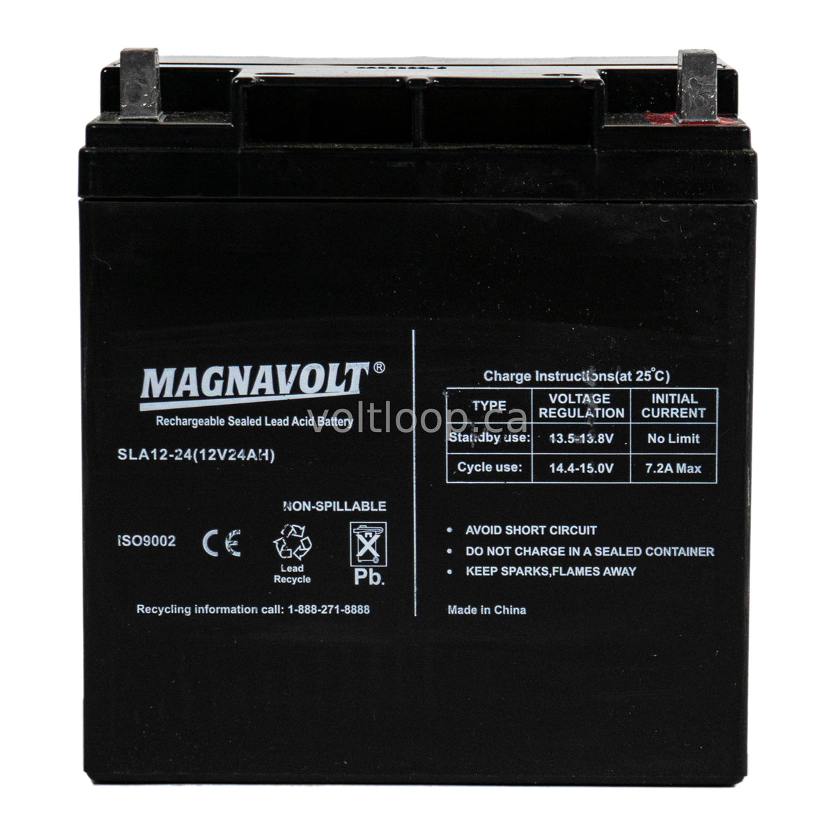 Magnavolt SLA12-24 12V 24Ah Sealed Lead Acid SLA Battery – Voltloop ...