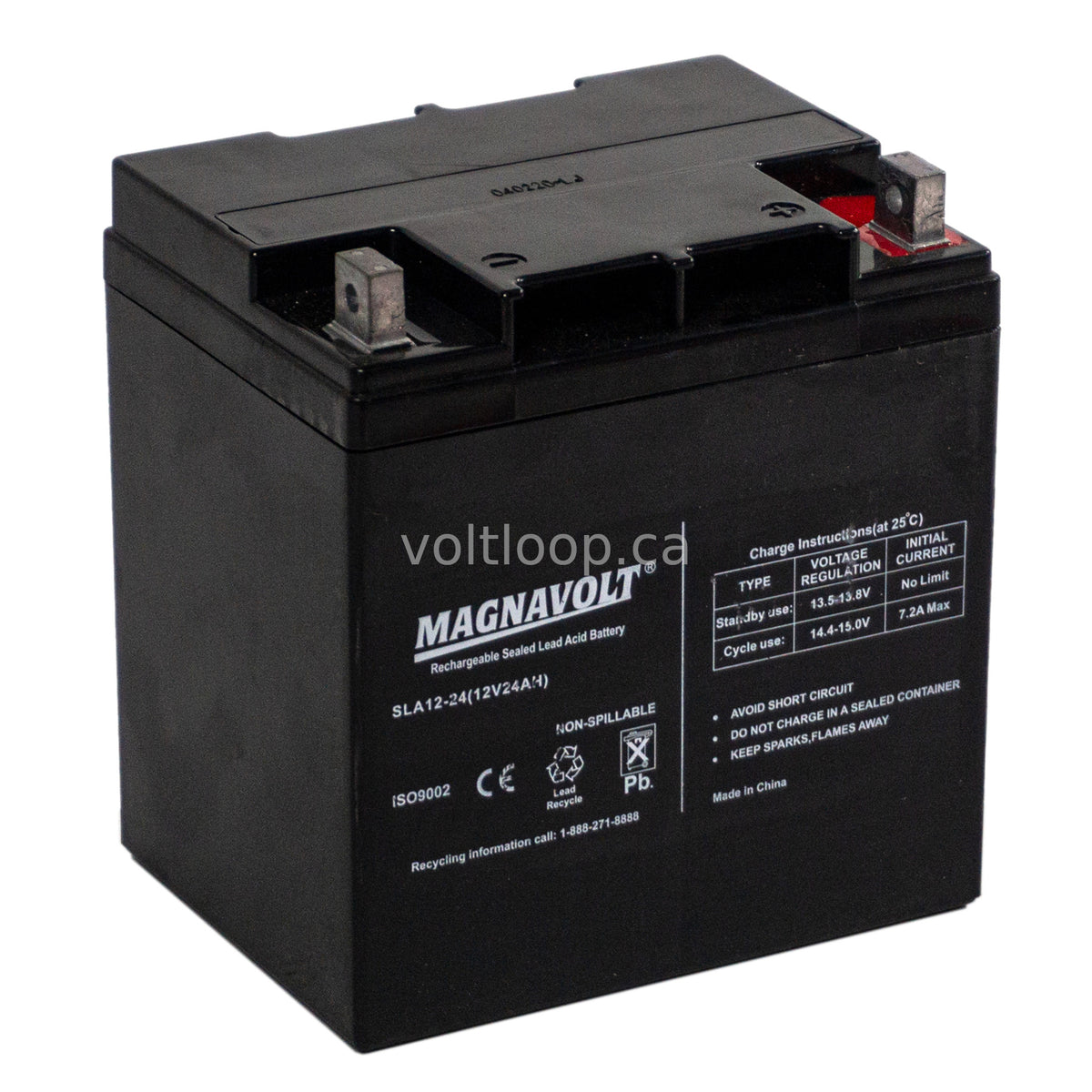 Magnavolt SLA12-24 12V 24Ah Sealed Lead Acid SLA Battery – Voltloop ...