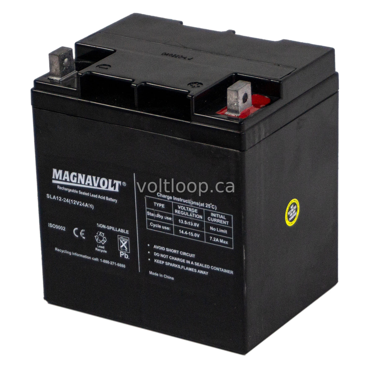 Magnavolt SLA12-24 12V 24Ah Sealed Lead Acid SLA Battery – Voltloop ...