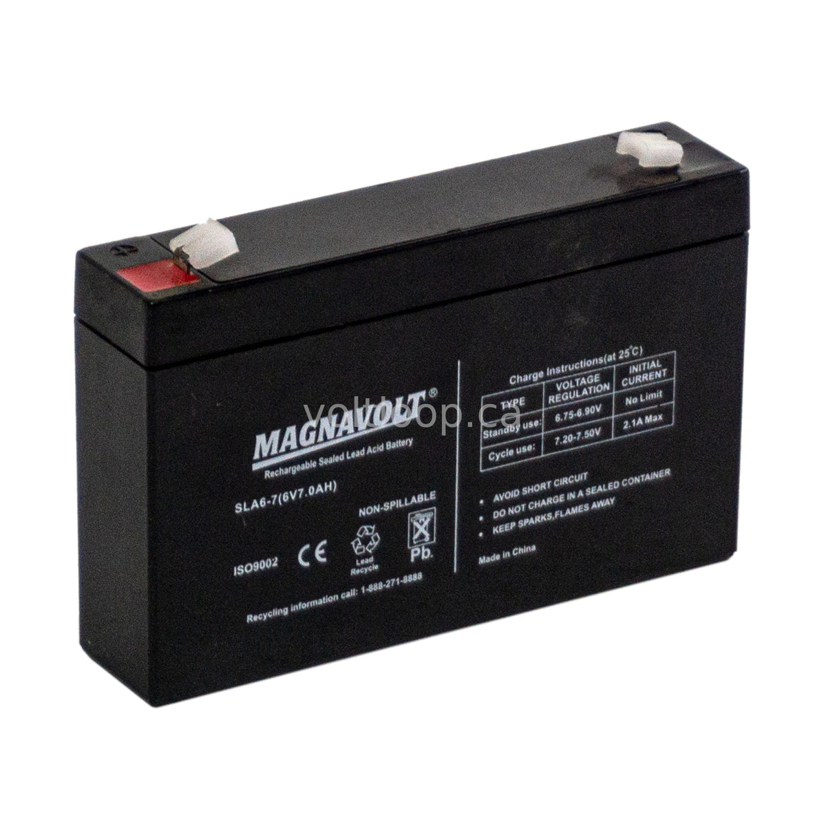 Magnavolt SLA6-7 6V 7 Ah Sealed Lead Acid SLA Battery – Voltloop ...