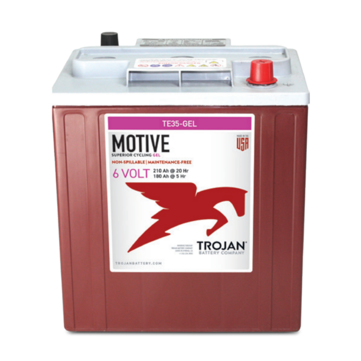 Trojan TE35-GEL 6V Deep-Cycle GEL Battery | Group DIM – Voltloop ...
