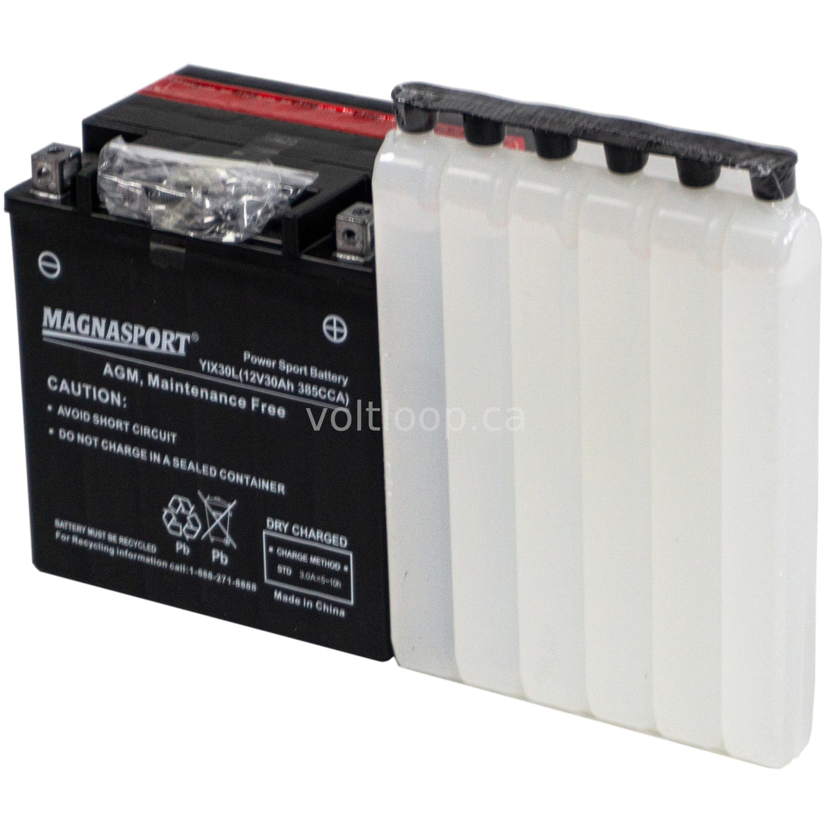 Magnasport YIX30L 12V Advanced AGM Battery | 385 CCA – Voltloop Battery ...