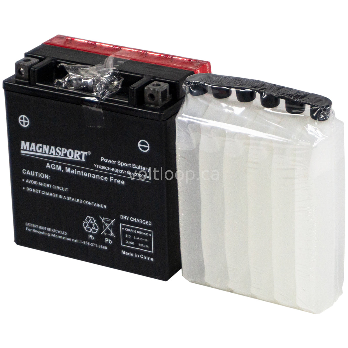 Magnasport YTX20CH-BS 12V Advanced AGM Battery | 270 CCA – Voltloop ...
