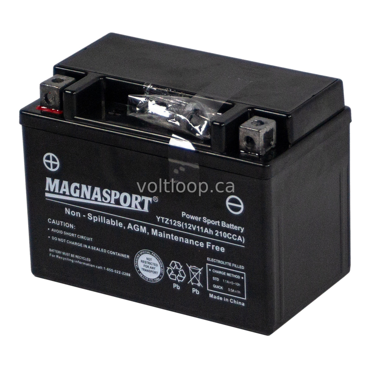 Magnasport YTZ12S 12V Powersport AGM Battery | 210 CCA – Voltloop ...